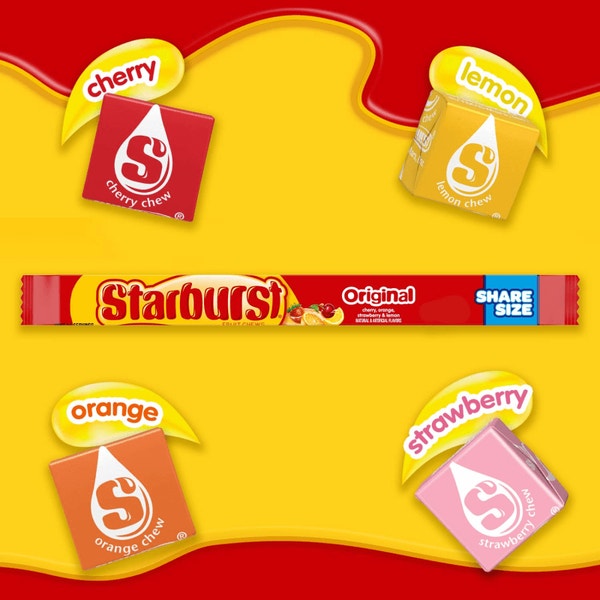 STARBURST Original Fruit Chews Candy, Share Size, 3.45 oz | Starburst STARBURST Original Fruit Chews Candy, Share Size, 3.45 oz | Starburst