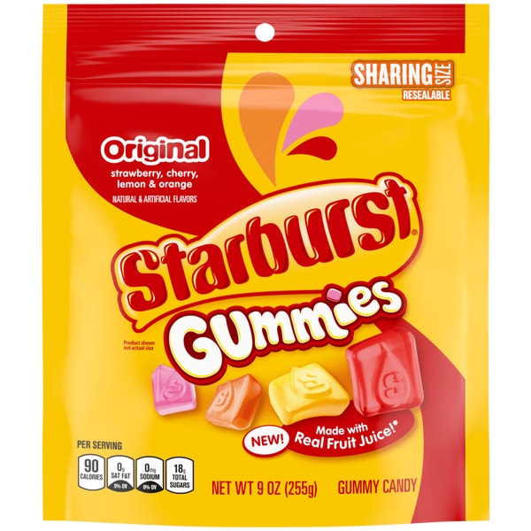 STARBURST Original Gummies Candy, Sharing Size, 9 oz | Starburst