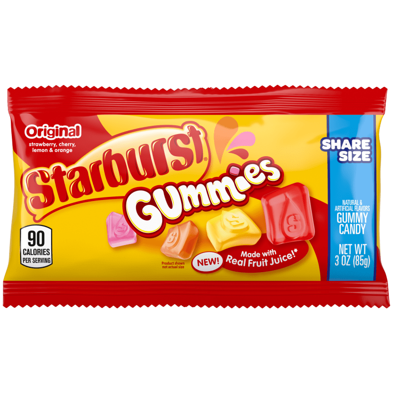 STARBURST Original Gummies Candy, Share Size, 3 oz | Starburst